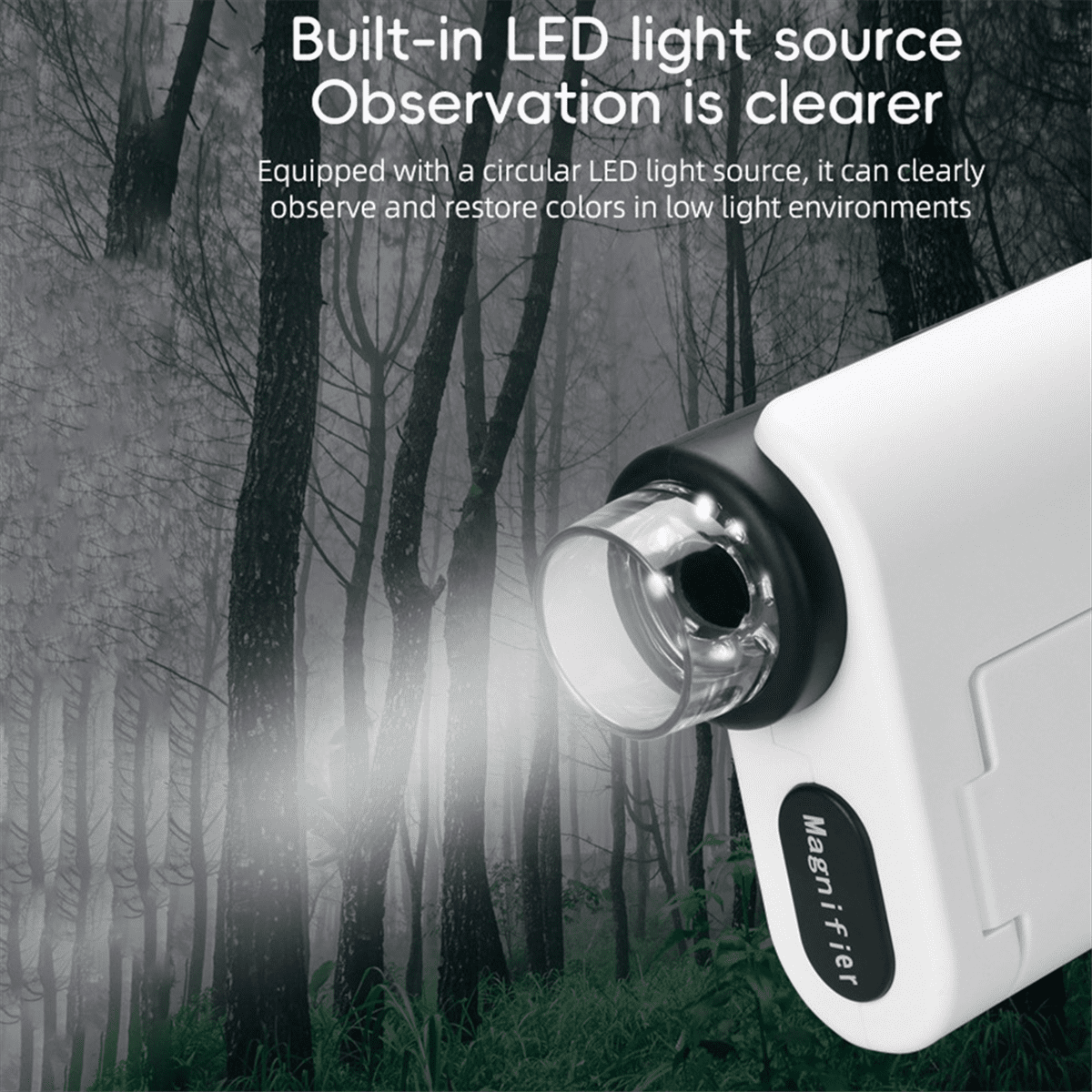 DV Microscope for Kids 1000X Microscope with 6 Adjustable LED Lights ...