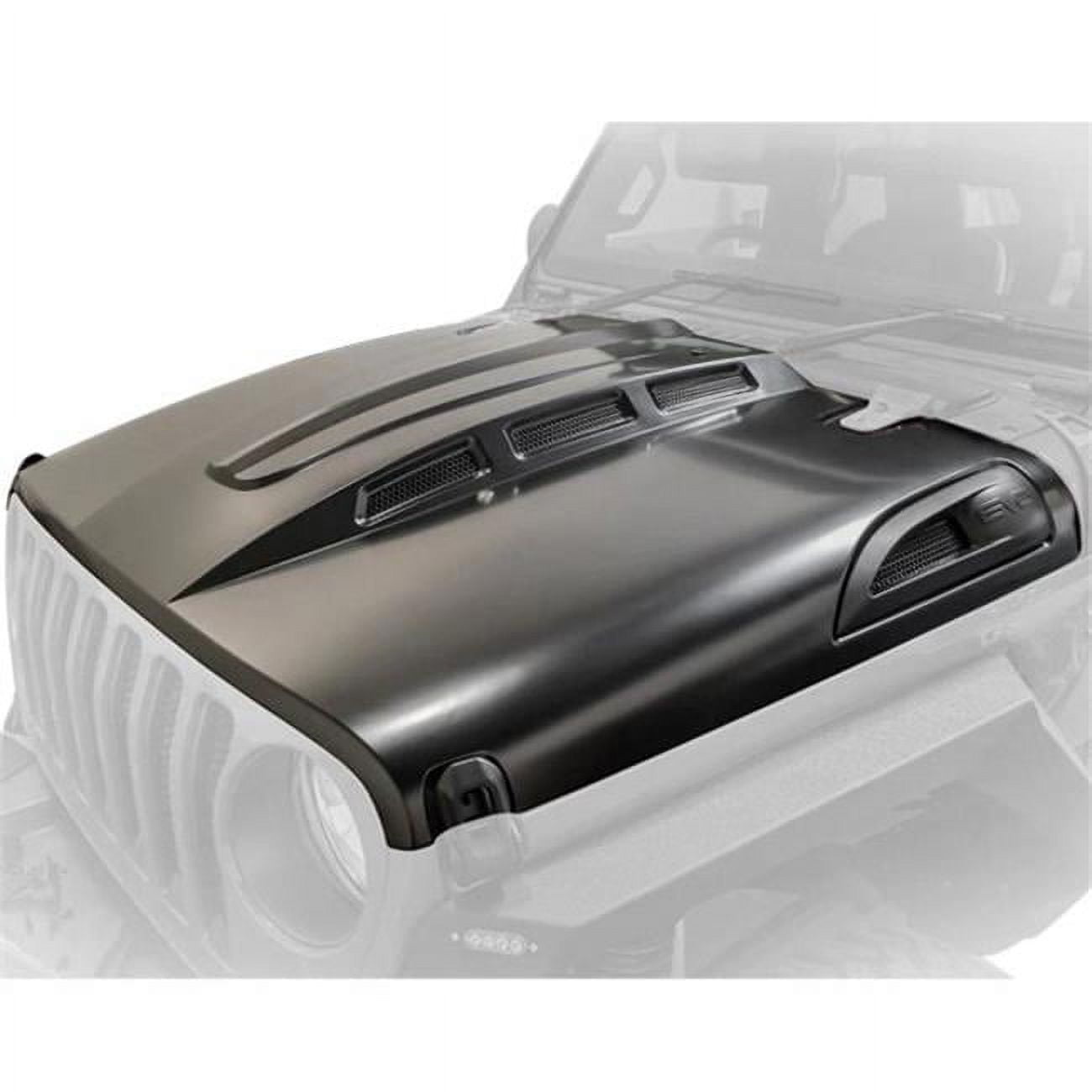 DV8 Offroad 18+ Jeep JL Heat Dispersion Hood - Primer Black - HDMBJL-01 ...