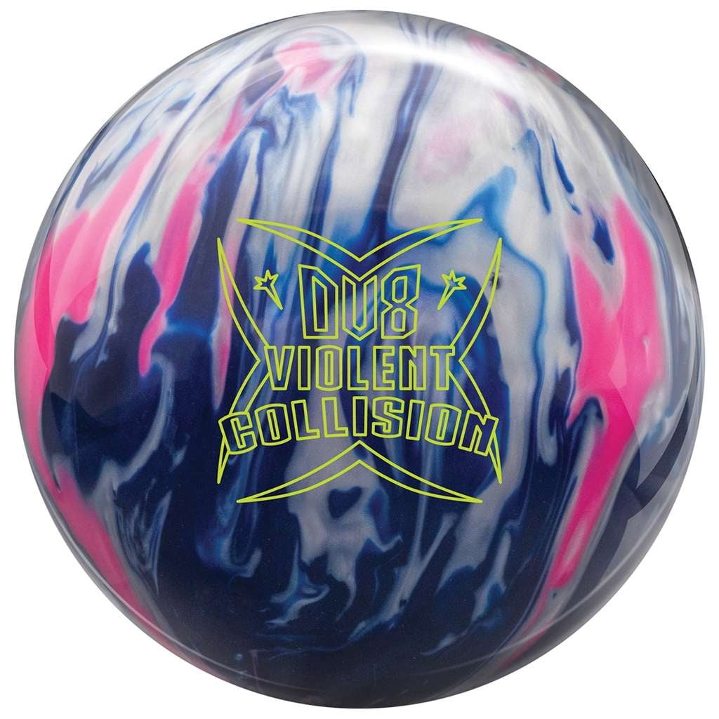 DV8 Violent Collision Bowling Ball - Blue/Silver/Pink 15lbs - Walmart.com