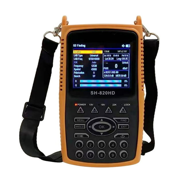 DVB-S2 DVB-T2 Combo Digital Signal Finder Meter Support CCTV 3.5 Inch ...