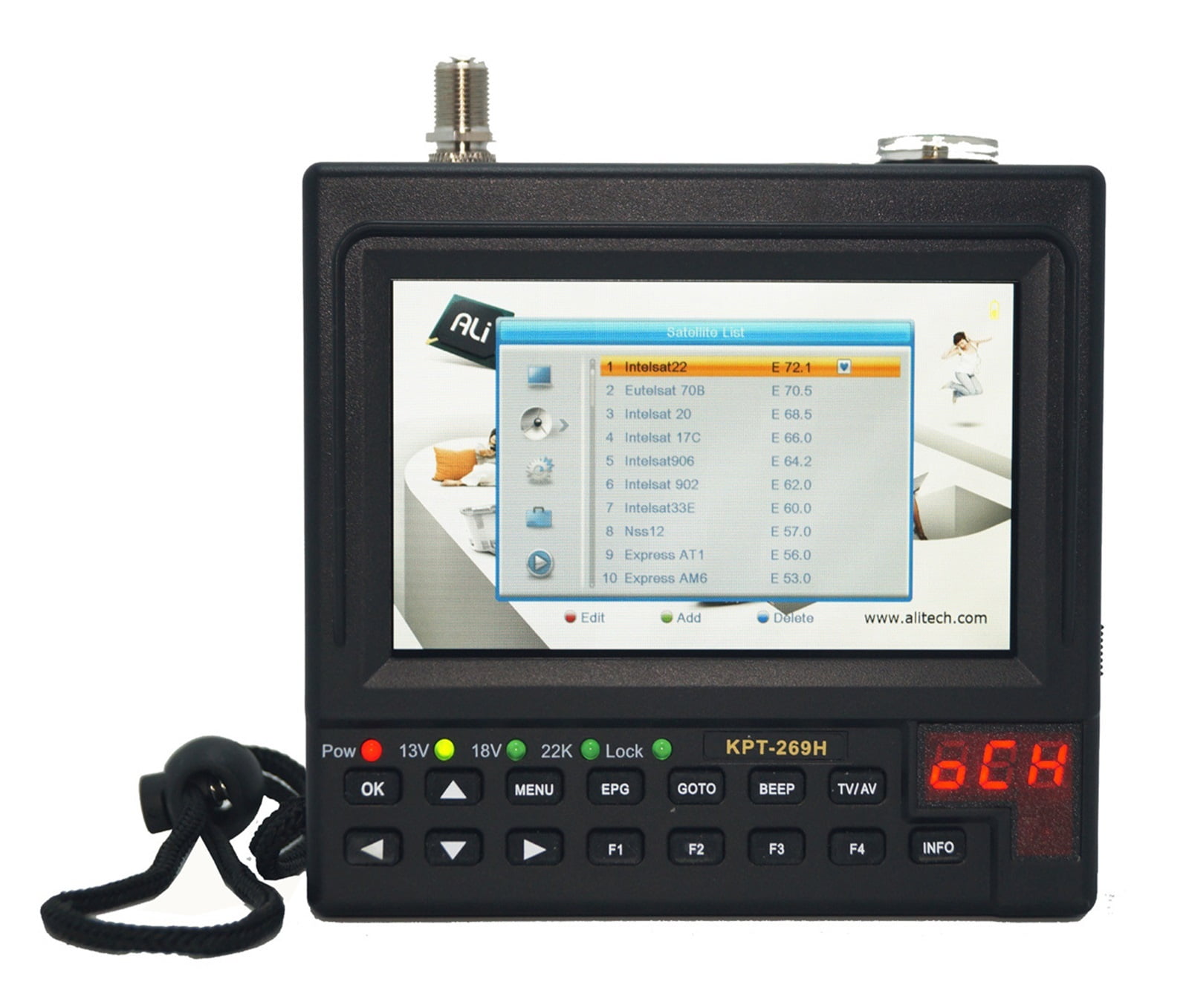 DVB-S2 Satfinder Digital Satellite TV Receiver Finder Meter MPEG-4 ...