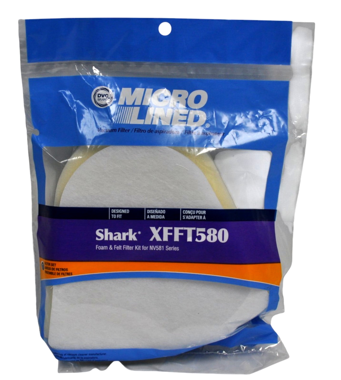 DVC Foam and Felt Vacuum Filter Designed To Fit Shark Style XFFT580 ...
