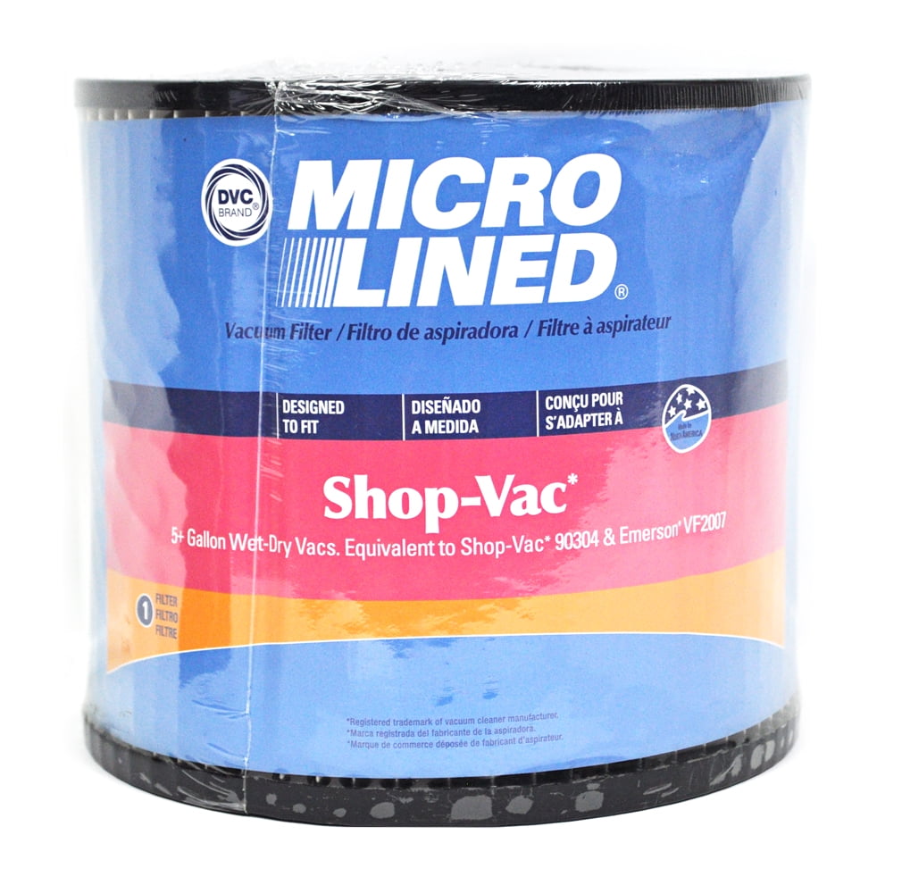 DVC Micro Lined Shop Vac 5 6 and 8 Gallon Cartridge Filter 90304 ...