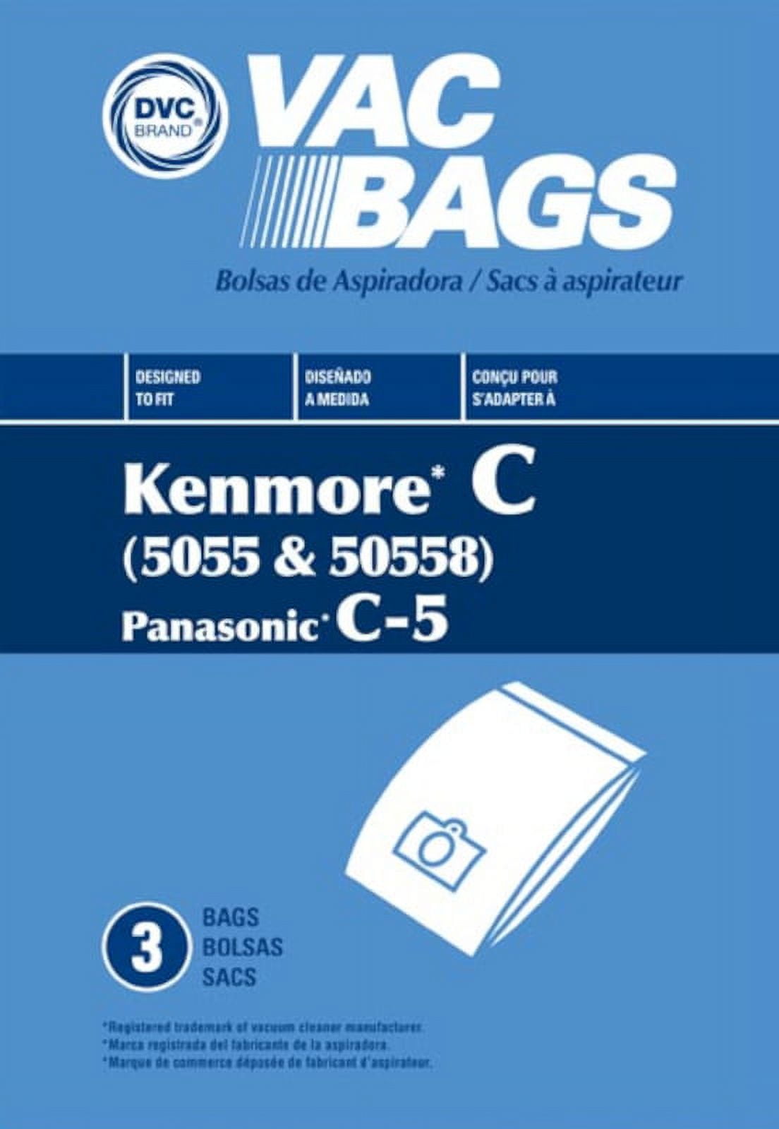 DVC Paper Replacement Bags Type C, Q, 5055, 50557, 50558 Fit Kenmore ...