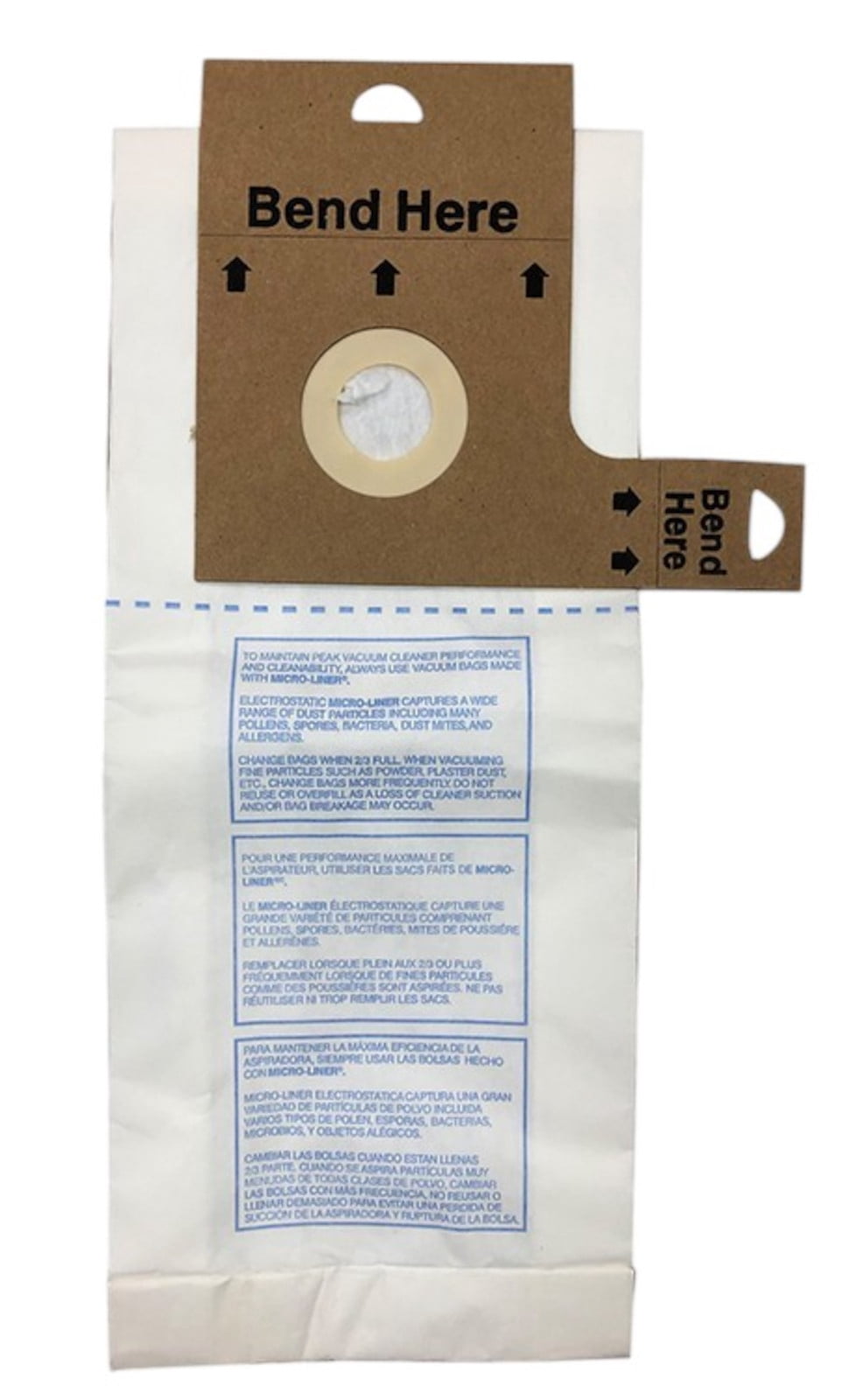 DVC Vacuum Bags Designed To Fit Eureka Style J Upright Vacuums 458287 ...