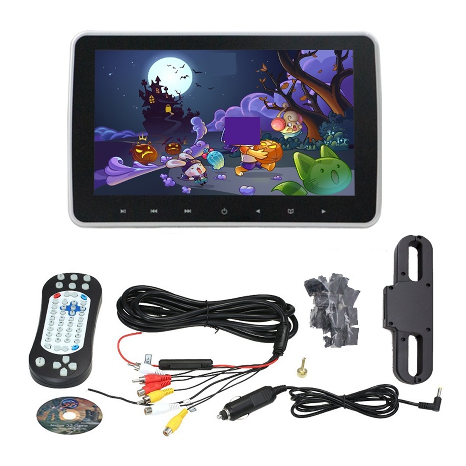 DVD Player 10.1 Inch Car Video Players Portable MP5 LCD Screen Headrest ...