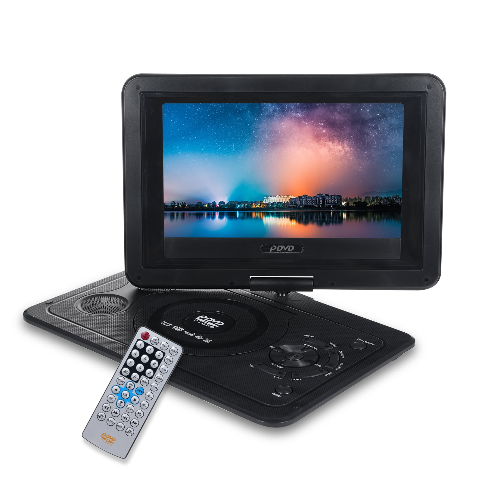 DVD Player,13.9'' Portable Dvd Support Av Car Tv In Out With 270 ...