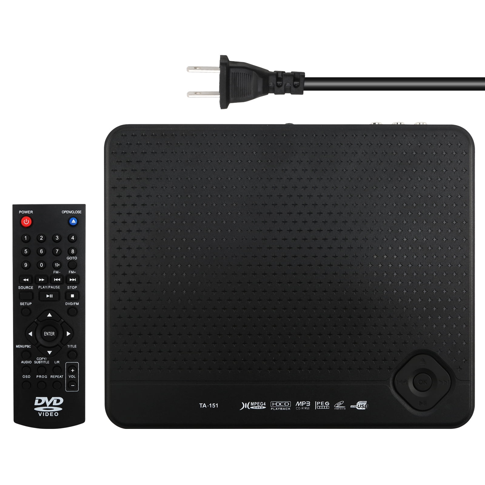 DVD Player for TV, Mini DVD Player for Home with USB Input and AV ...