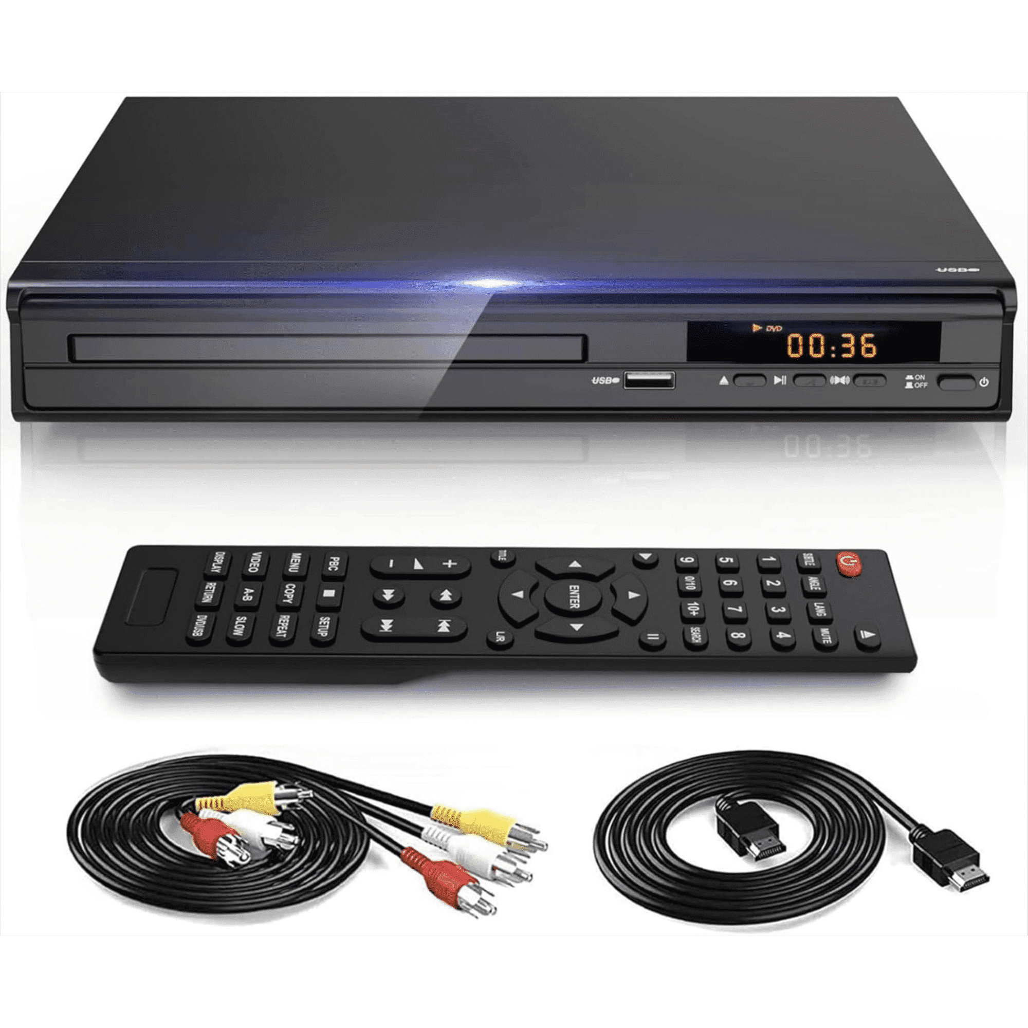 Compact DVD Player for TV,HD DVD Player with HDMI Port and USB ...