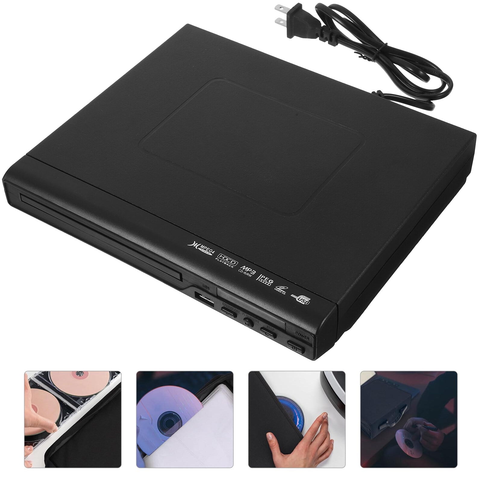 Home Stereo System DVD & CD Player with RCA Cable, Movie Control ...