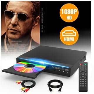 Hinzonek HD DVD Player for TV, CD Players for Home with HD/AV/Coaxial Output &USB Input, TV ...