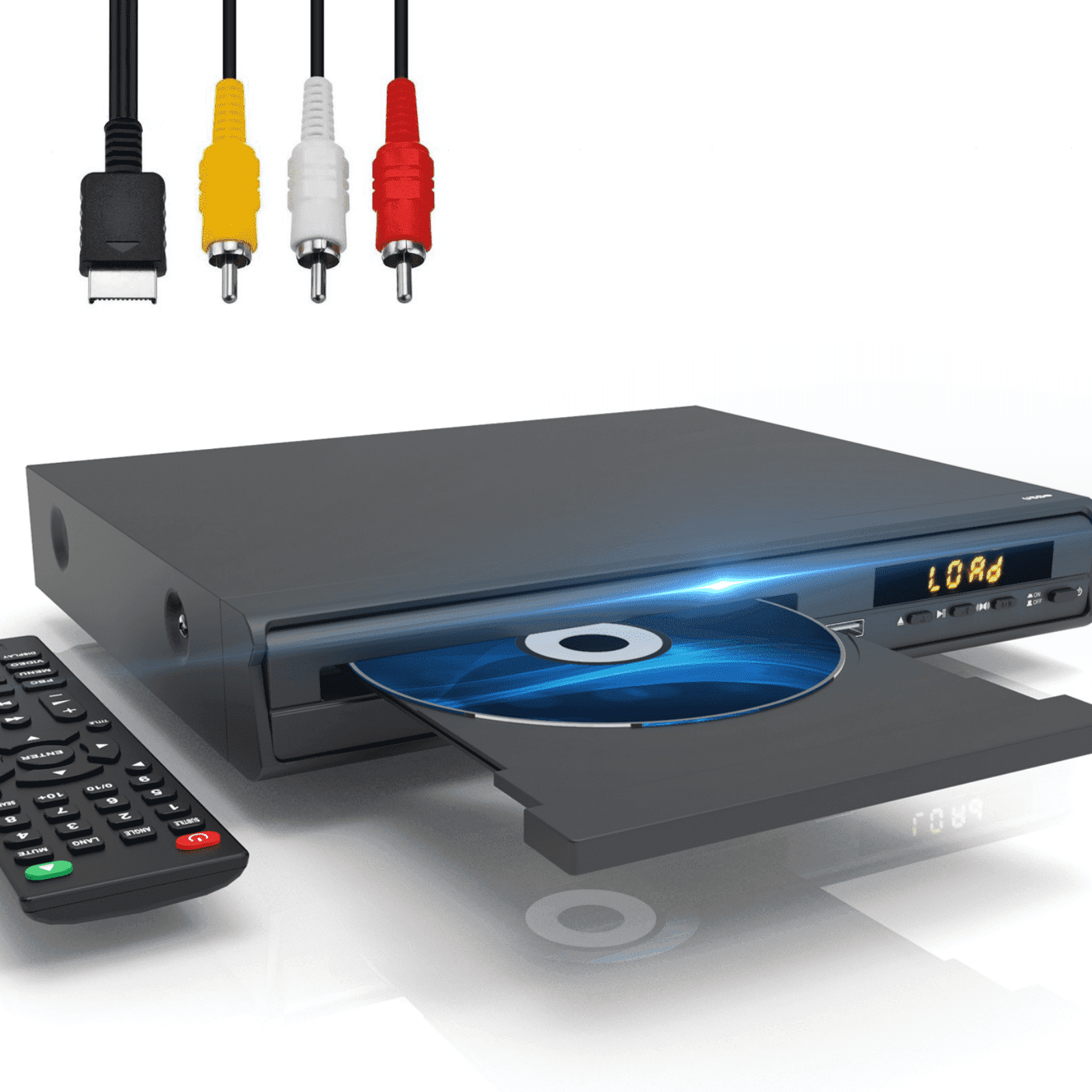 DVD Player, All Region Free CD DVD Players for TV, Supports Mic's & USB ...