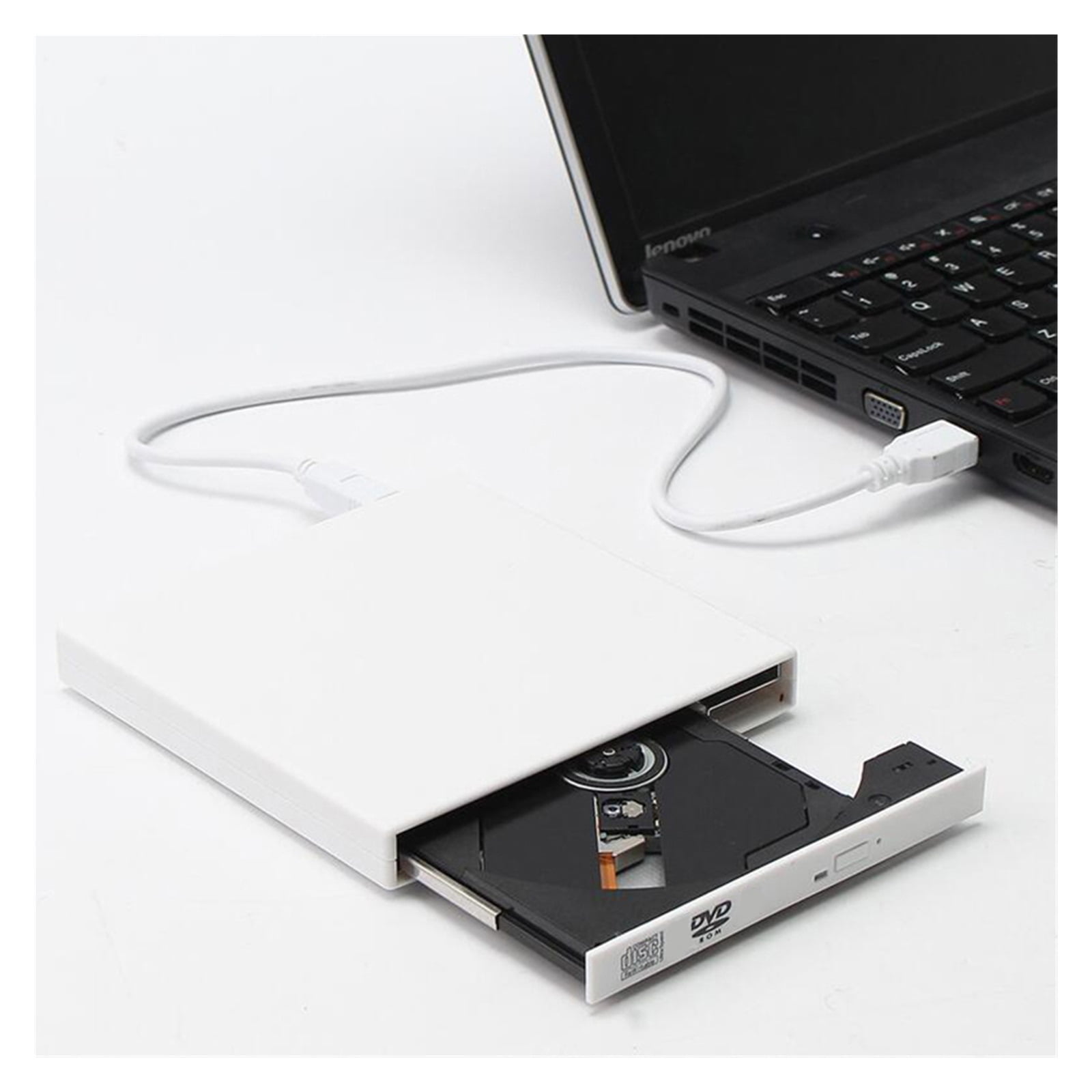 DVD ROM External Optical Drive USB 2.0 CD/DVD-ROM CD-RW Player Burner ...