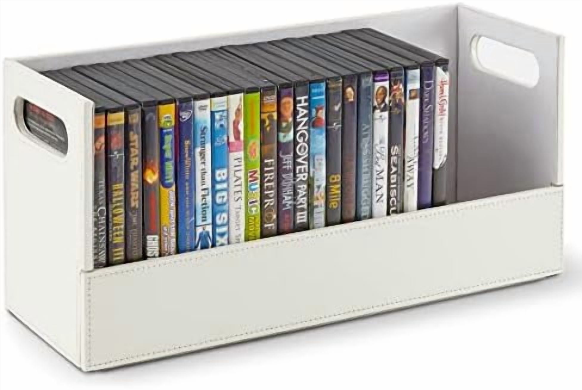 DVD Storage Box, Movie Shelf Organizer for Blu-Ray, Video Game Cases ...