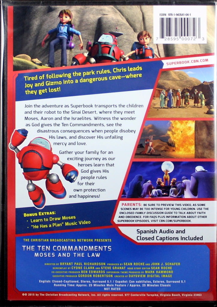 Pre-Owned DVD-The Ten Commandments: Moses And The Law (SuperBook ...