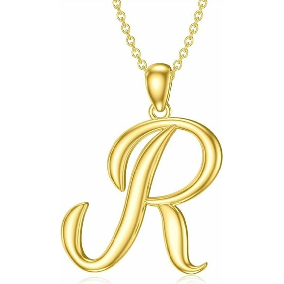 DVEATR Initial Necklaces 26 Capital Letter Necklaces S925 Sterling ...