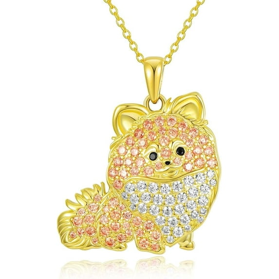 DVEATR S925 Sterling Silver Dog Pendant Necklaces - 24 Breeds Corgi ...