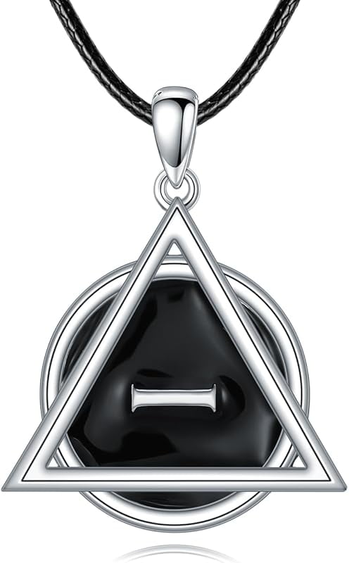 DVEATR Therian Necklace Sterling Silver Wolf Head Therian Symbol ...