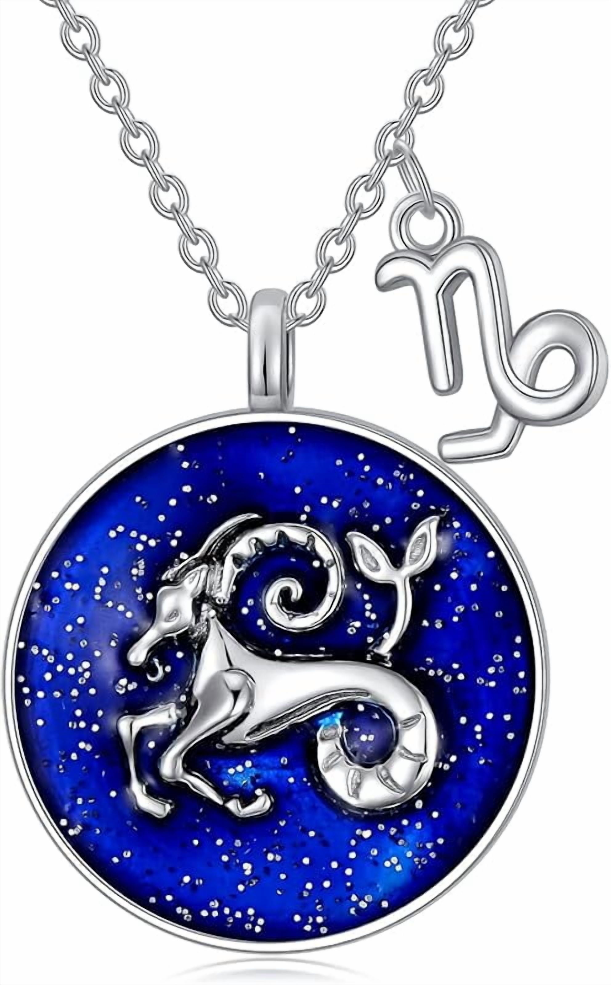 DVEATR Zodiac Sign Necklace for Women 925 Sterling Silver 12 ...