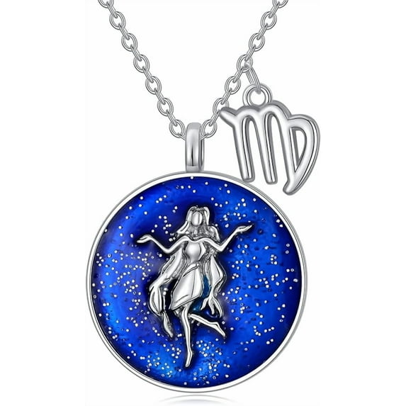 DVEATR Zodiac Sign Necklace for Women 925 Sterling Silver 12 ...