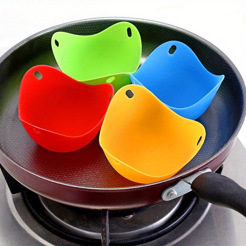 DVEFB 4-Pack Silicone Egg Poacher Cups - Non-Stick Egg Cookers for ...