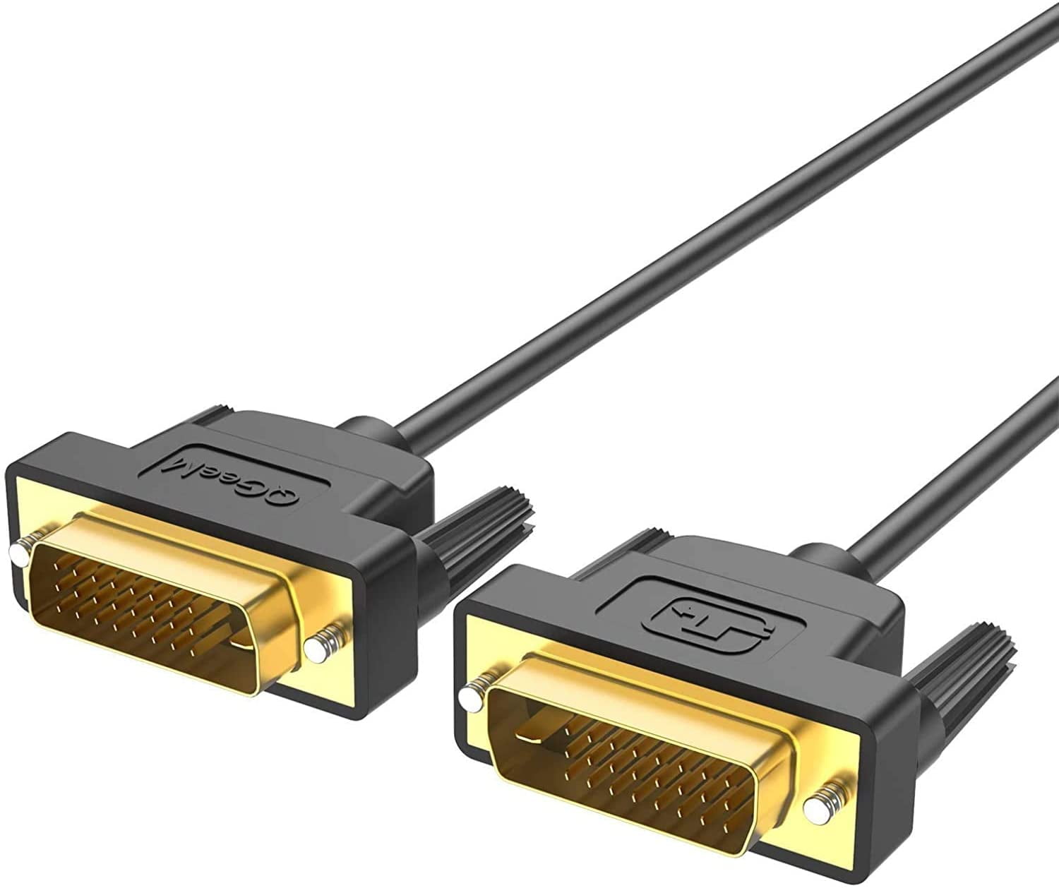 DVI to DVI Cable 3FT, QGeeM DVI-D 24+1 Dual Link Male to Male Digital ...