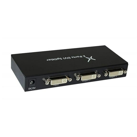 DVI Splitter 1 Input 2 Output Dual Monitor HDCP for Cascade Connection ...