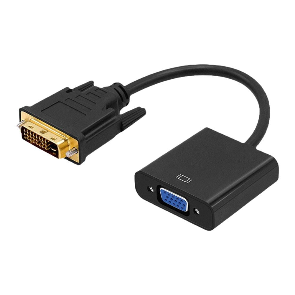 DVI to VGA Adapter Full HD 1080P DVI-D Male to VGA Female Adapter 24+1 ...