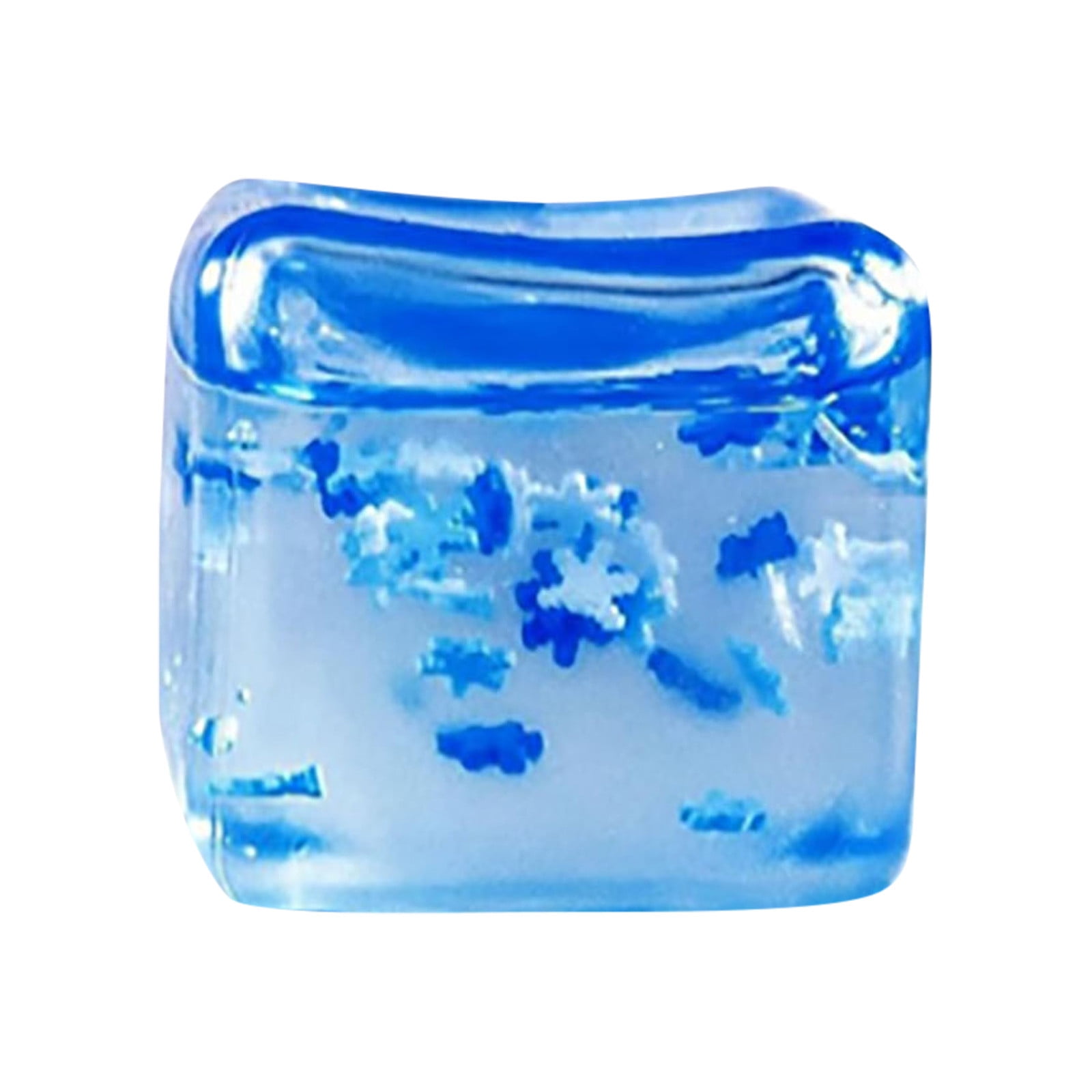 DVKOVI 2pcs Ice Cube Fidget Toy for All Ages Soft Cube Sensory Fidget ...