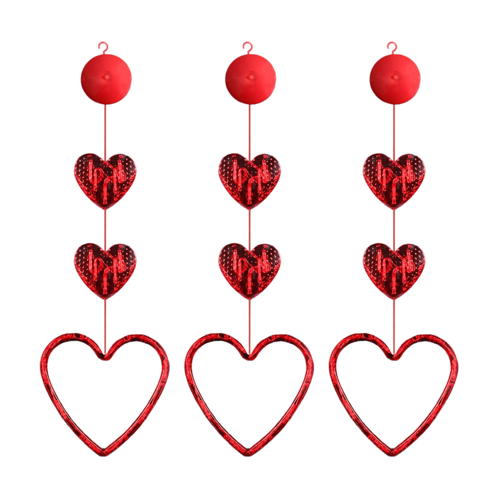 DVKOVI 3 Pack Valentines Day Window Lights Decorations Battery Powered ...