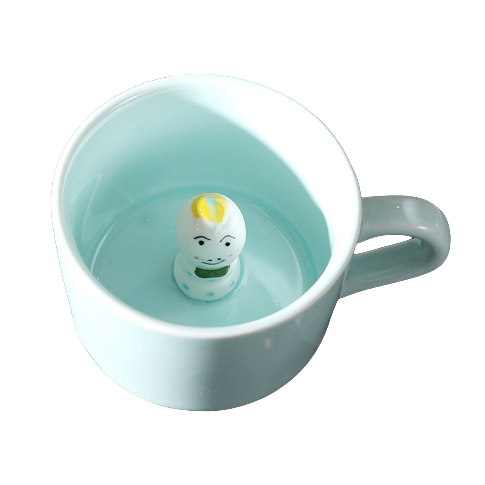 DVKOVI 3D Coffee Mug Animal inside 8 oz with Bunny,Cute Cartoon ...