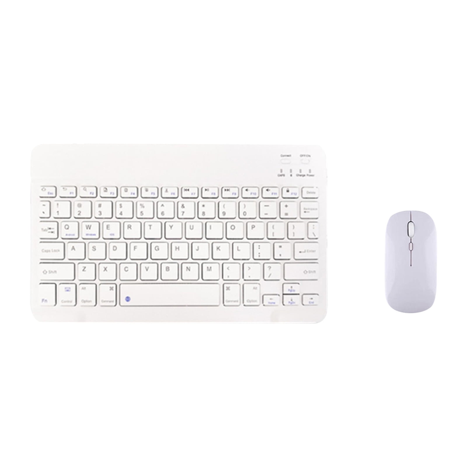 DVKOVI Bluetooth Keyboard and Mouse Combo Slim Portable Compact ...