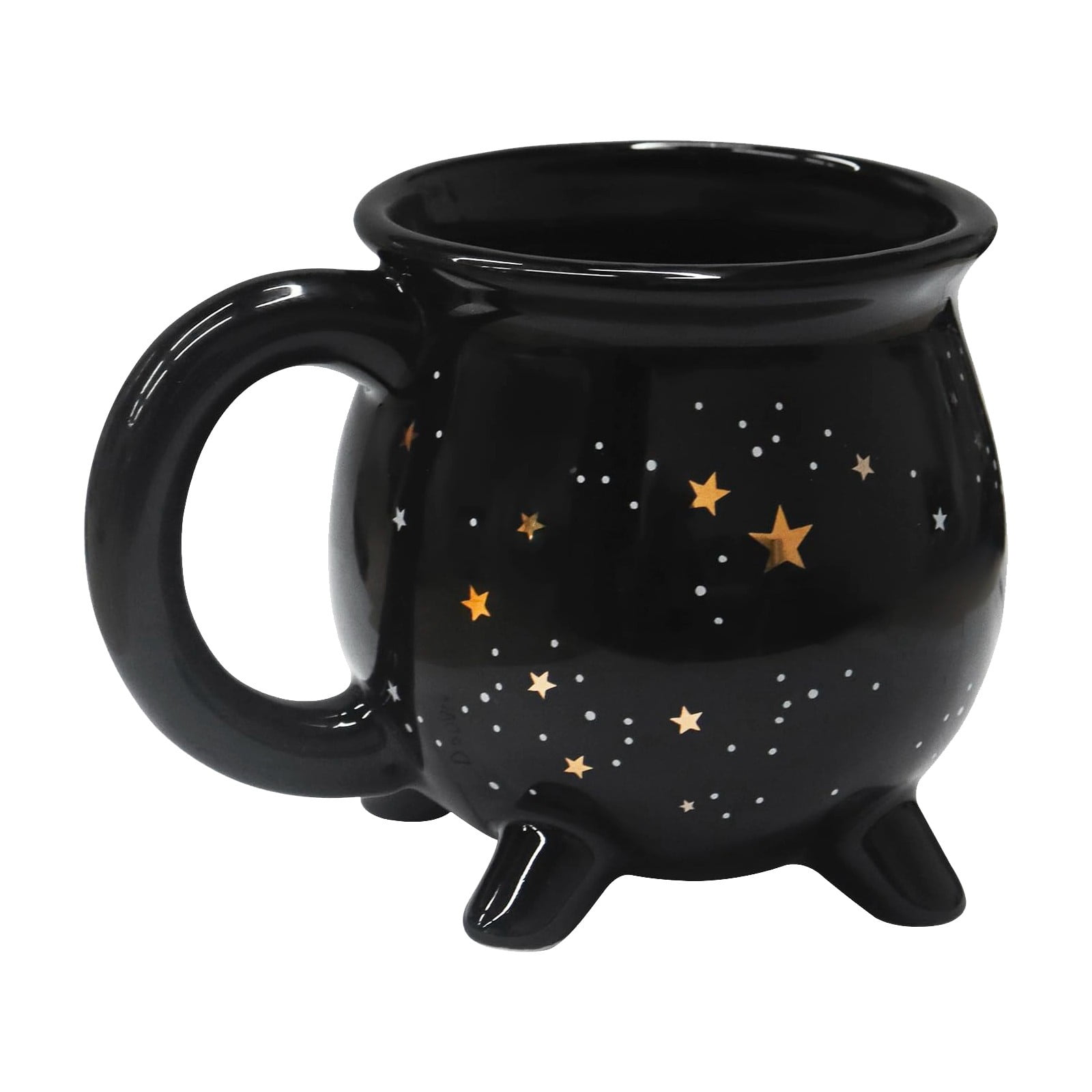 DVKOVI Cauldron Coffee Mug 10oz Black Ceramic Witch Mugs, Adorable ...