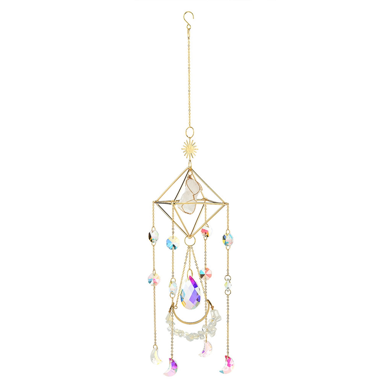 DVKOVI Suncatchers Colorful Prisms Windows Decor Garden Wind Chimes ...