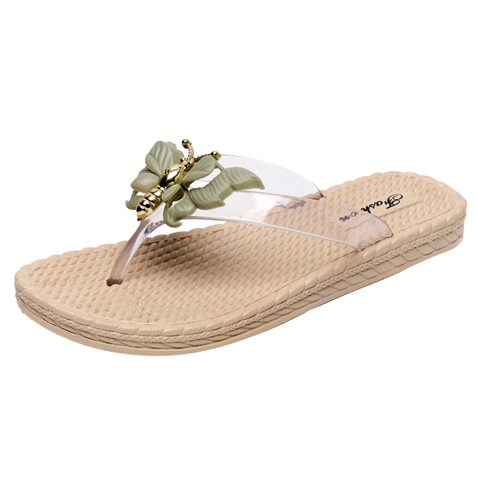 DVKOVI Flip Flops for Female Summer Foot Clip Toe Shoe Flat Slipper ...