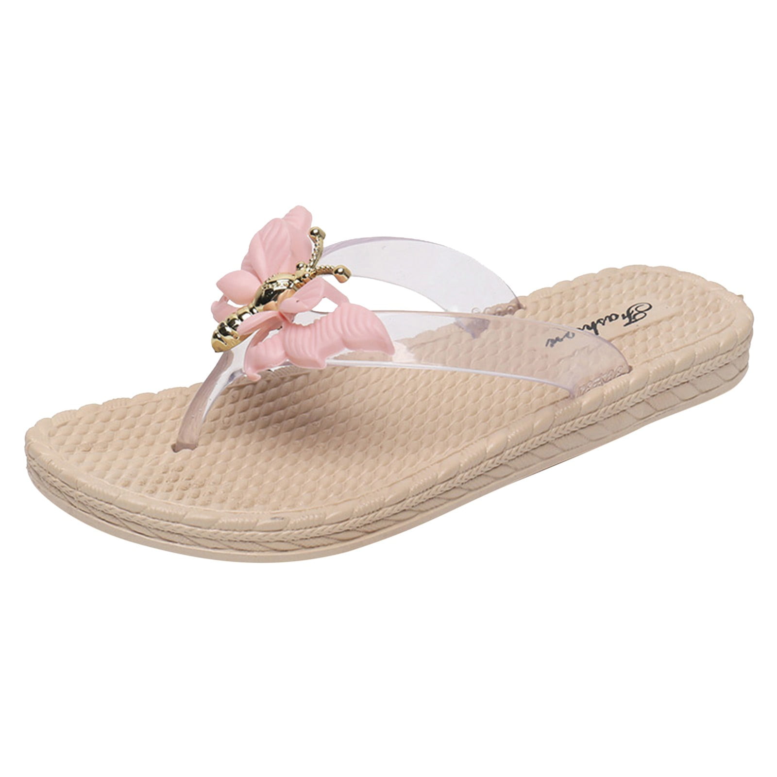 DVKOVI Flip Flops for Female Summer Foot Clip Toe Shoe Flat Slipper ...