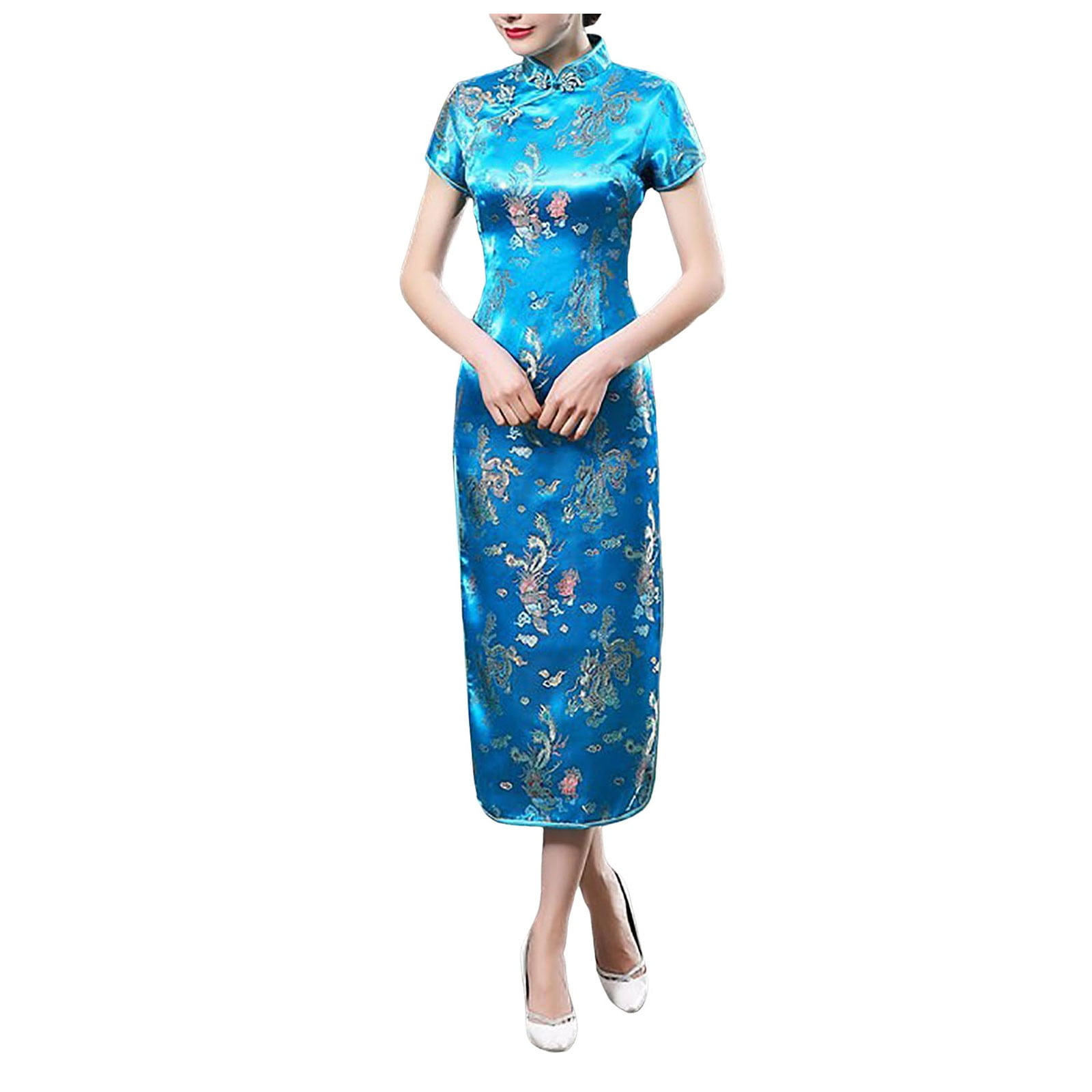 DVKOVI Formal Corset Dress for Women Formal Chinese Cheongsam Women's ...