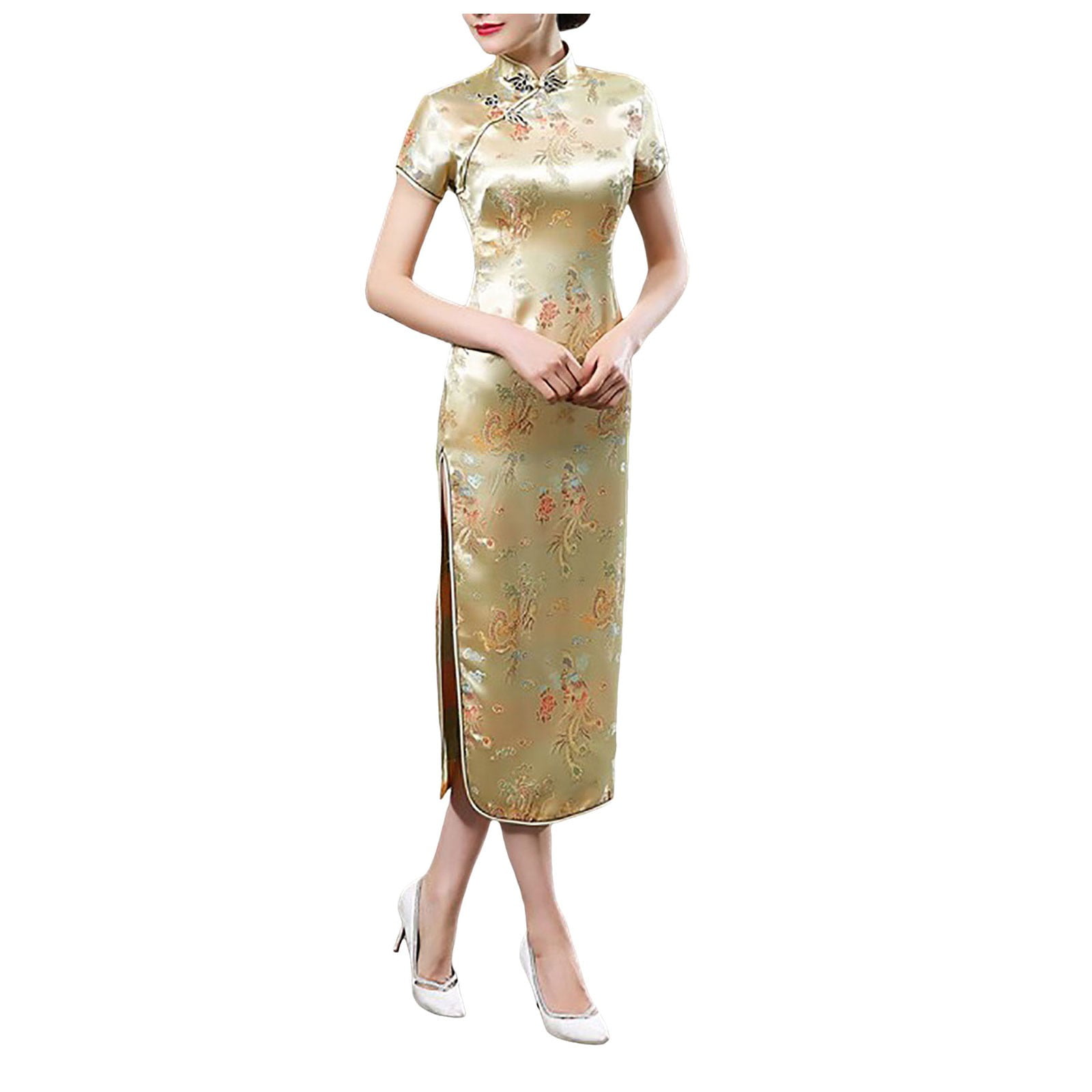 DVKOVI Formal Corset Dress for Women Formal Chinese Cheongsam Women's ...