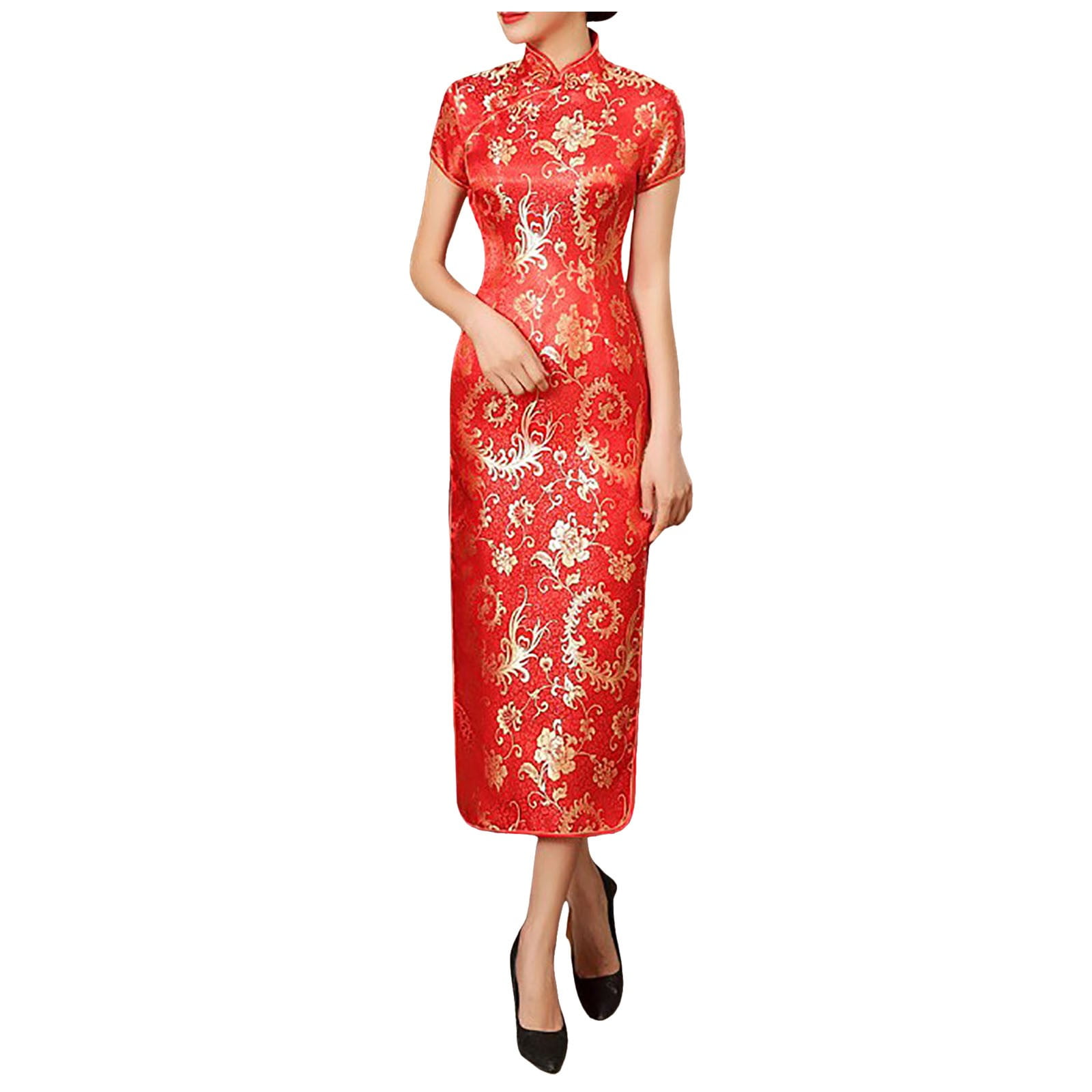DVKOVI Formal Corset Dress for Women Formal Chinese Cheongsam Women's ...