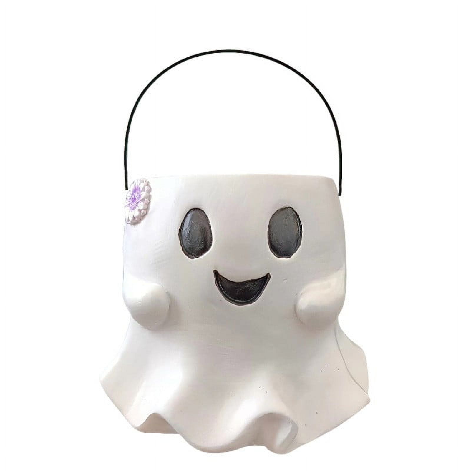 DVKOVI Halloween Treat BuckGhost Bucket Decor, Ghost Planter, 2024 Cute ...