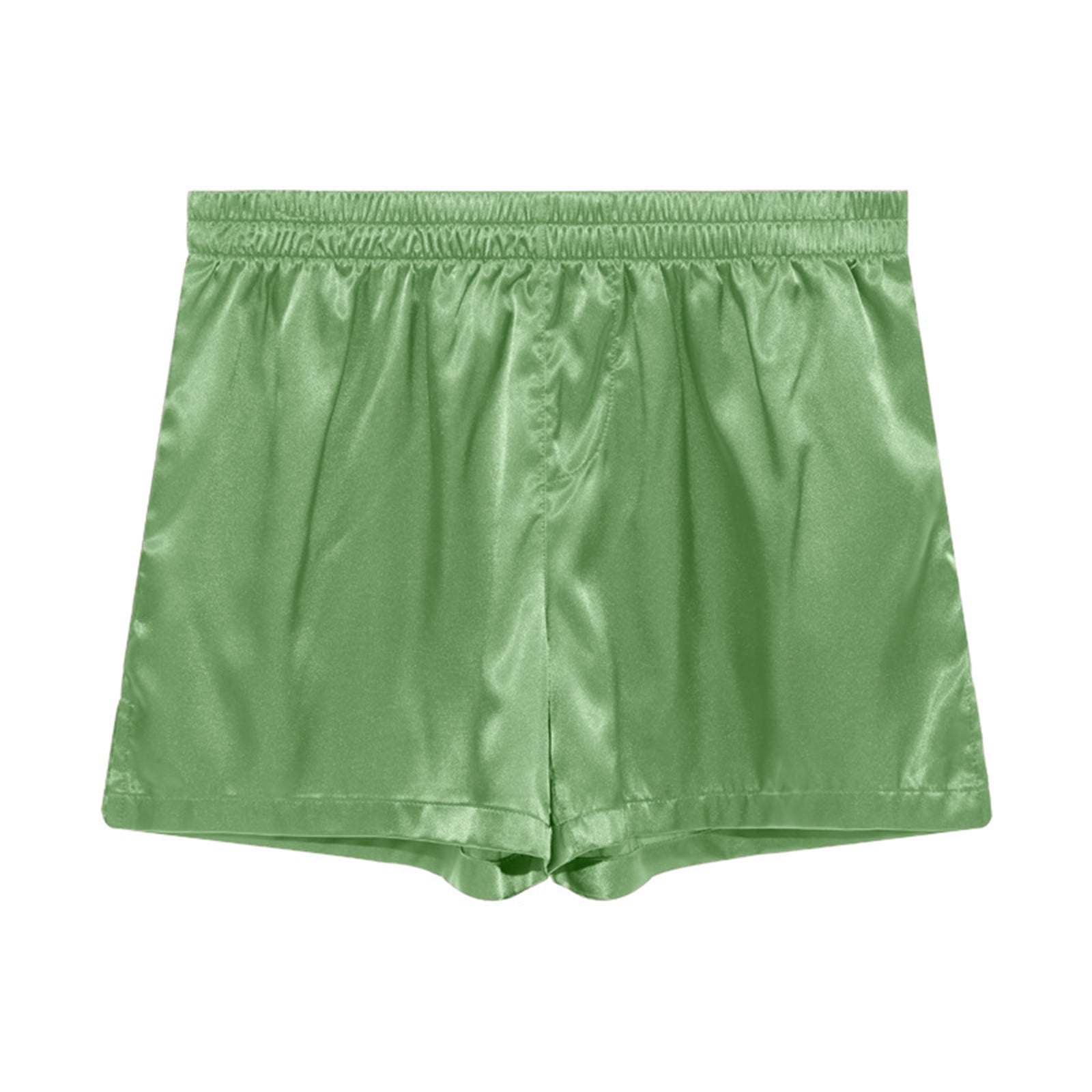 DVKOVI Men's Satin Boxers Pack Silky Boxer Shorts for Men Silk Feeling ...