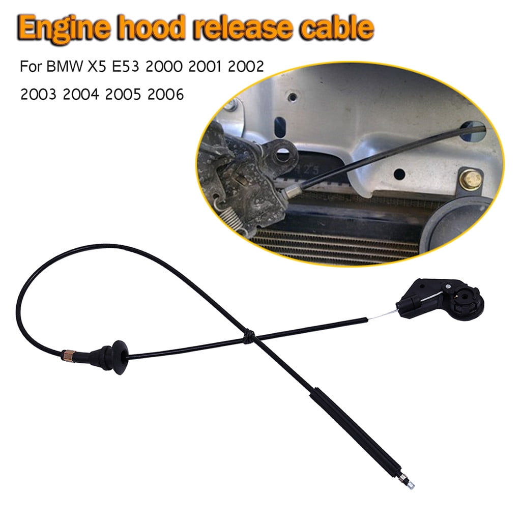 DVKOVI Protective New for X5 E53 Engine hood release cable / Bowden ...