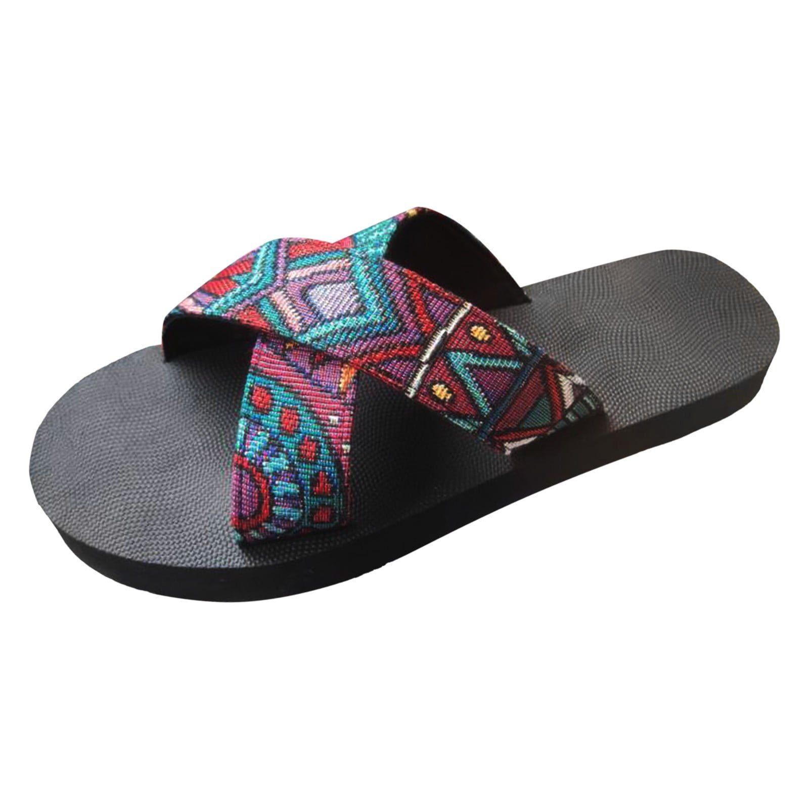 DVKOVI Plus Size Sandals for Women's Summer Crossbands Slide Platform ...