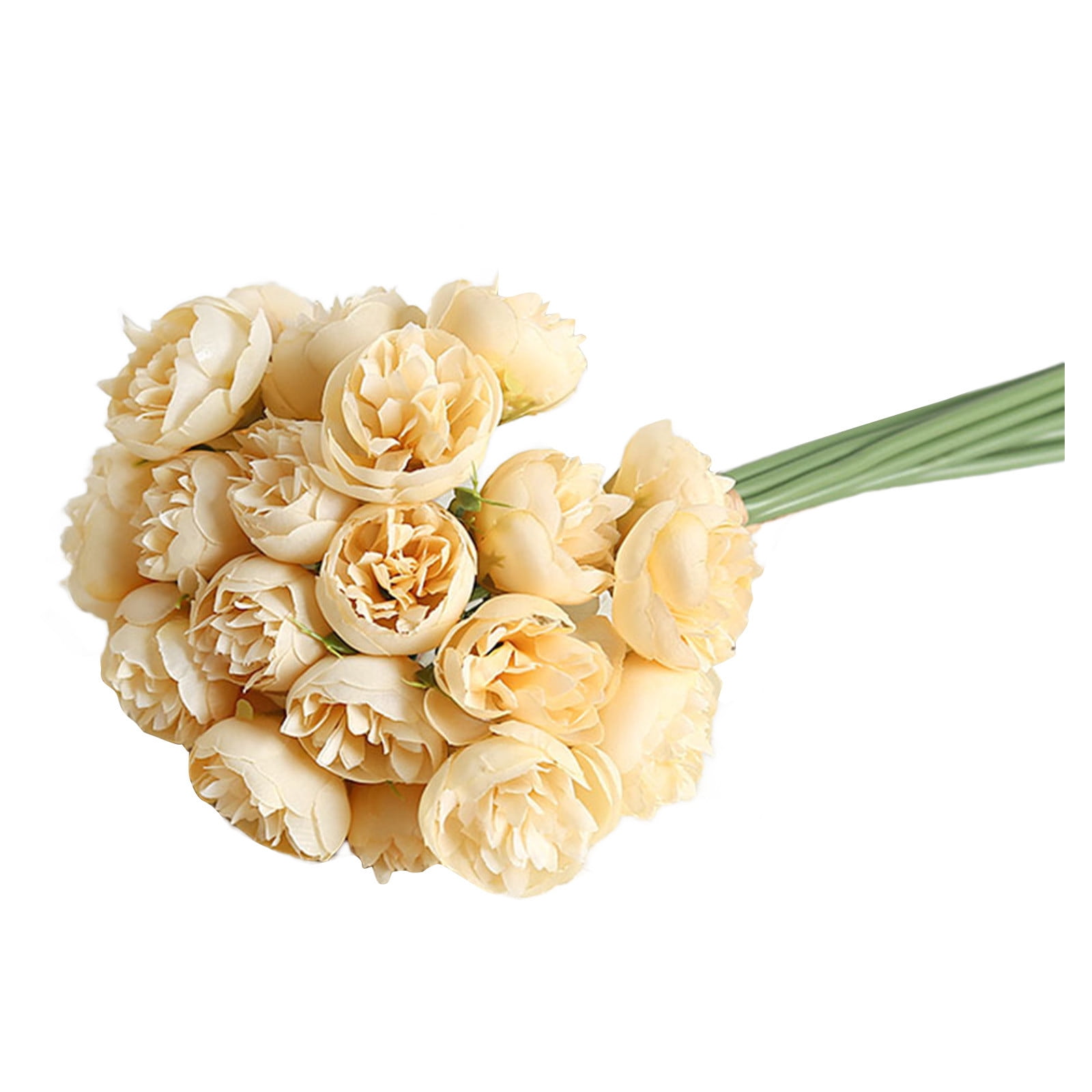 DVKOVI Ranunculus Artificial Flowers Burnt Silk Mini Ranunculus Bulk ...