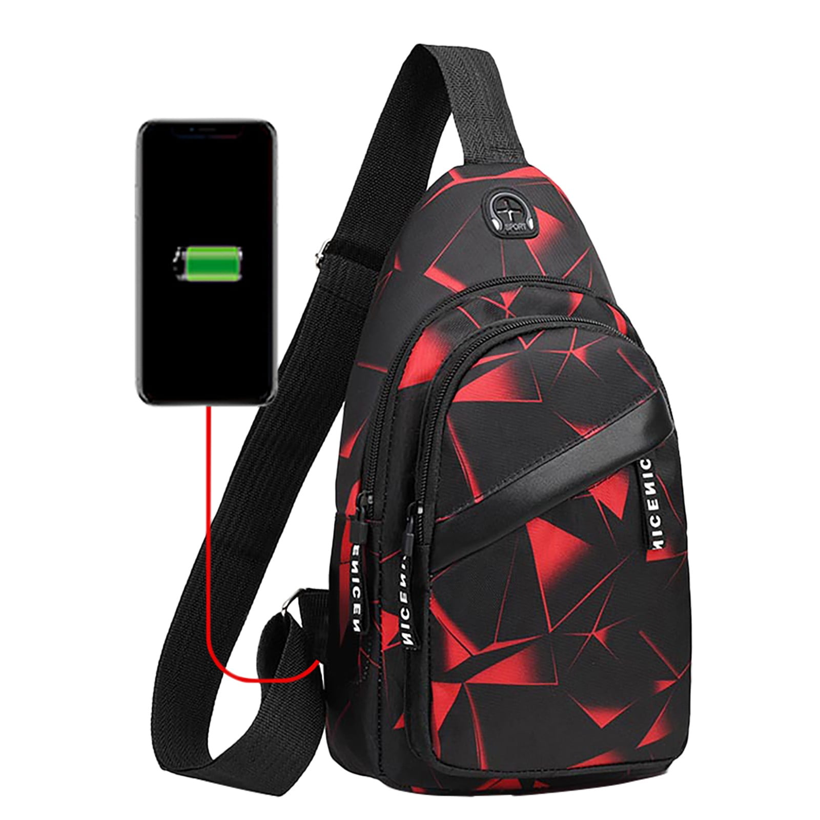 DVKOVI Shoulder Tote Bag for Women 2024 Korean Version Chest Bag Men's Fashion Camouflage Men's ...