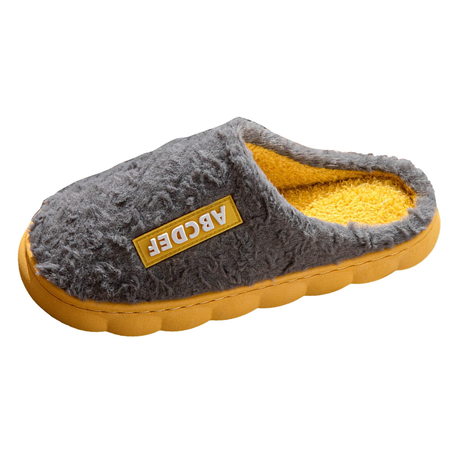 DVKOVI Slippers for Women,Fuzzy Memory Foam Slippers Letter Plush ...