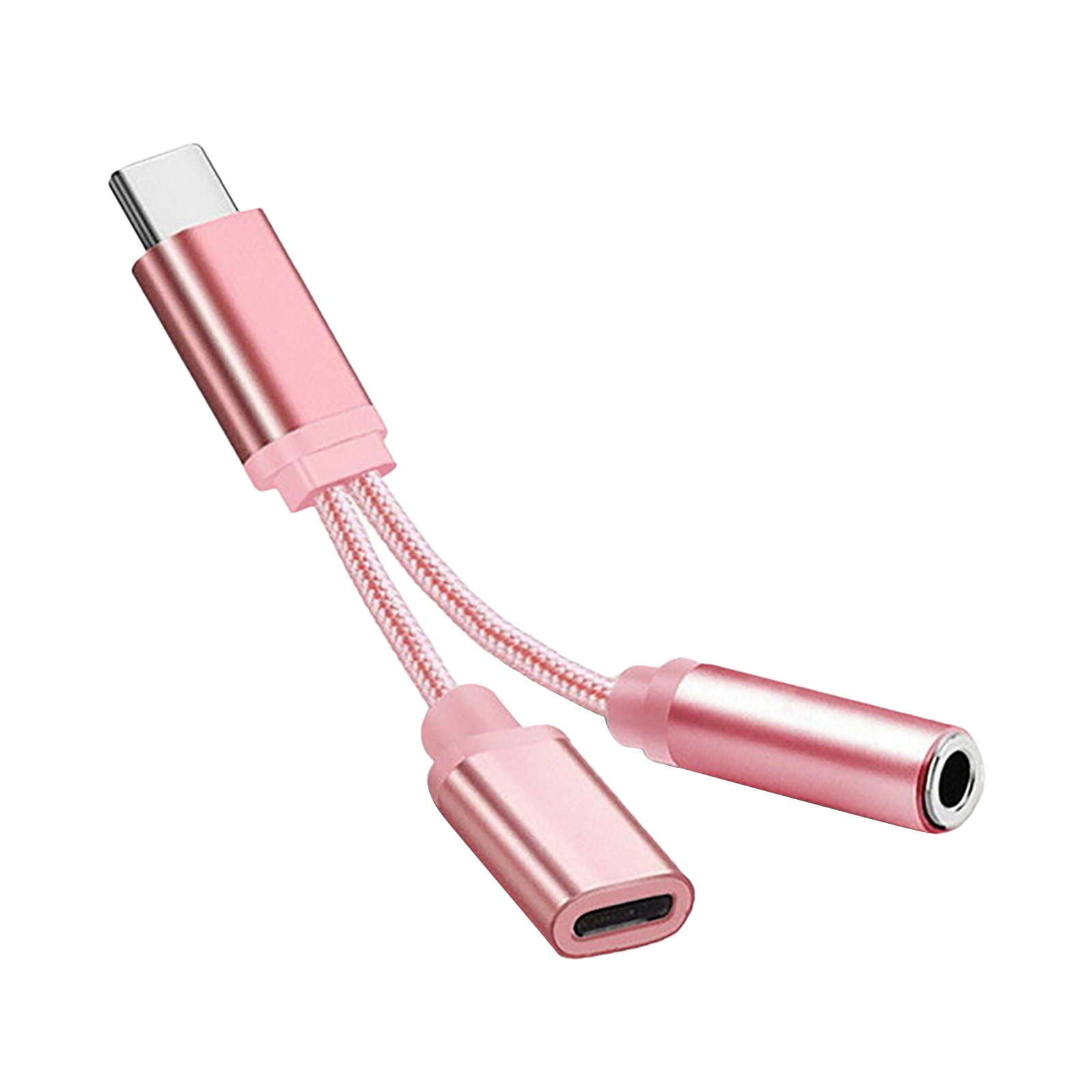 DVKOVI Smart Socket Type-C Charging Adapter To + Audio 2-in-1 Type-C 3 ...