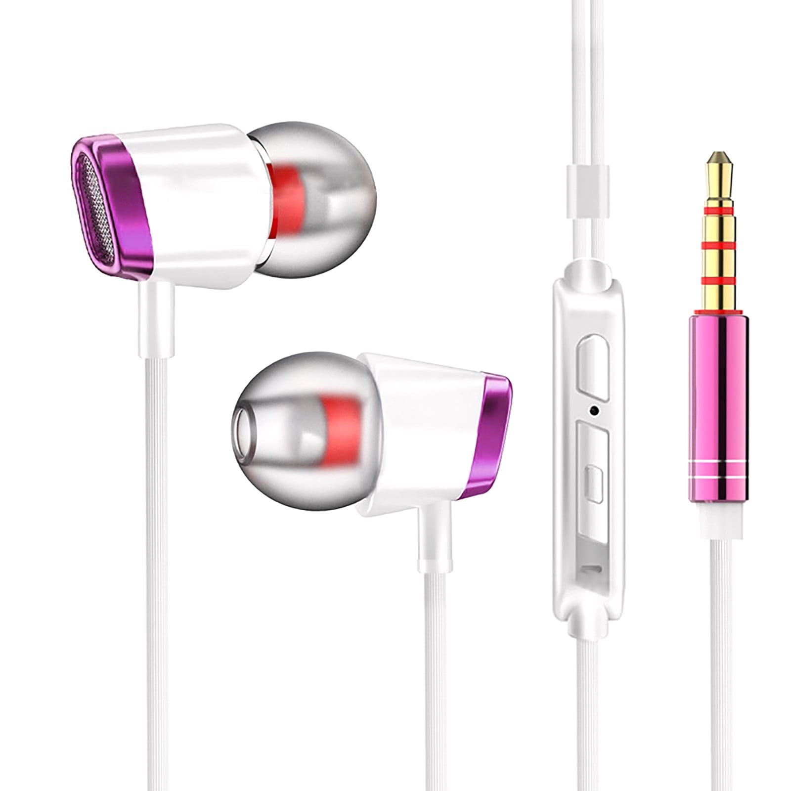 DVKOVI Soft Earbuds Earphones In Ear Headphones with Microphone 3.5mm ...