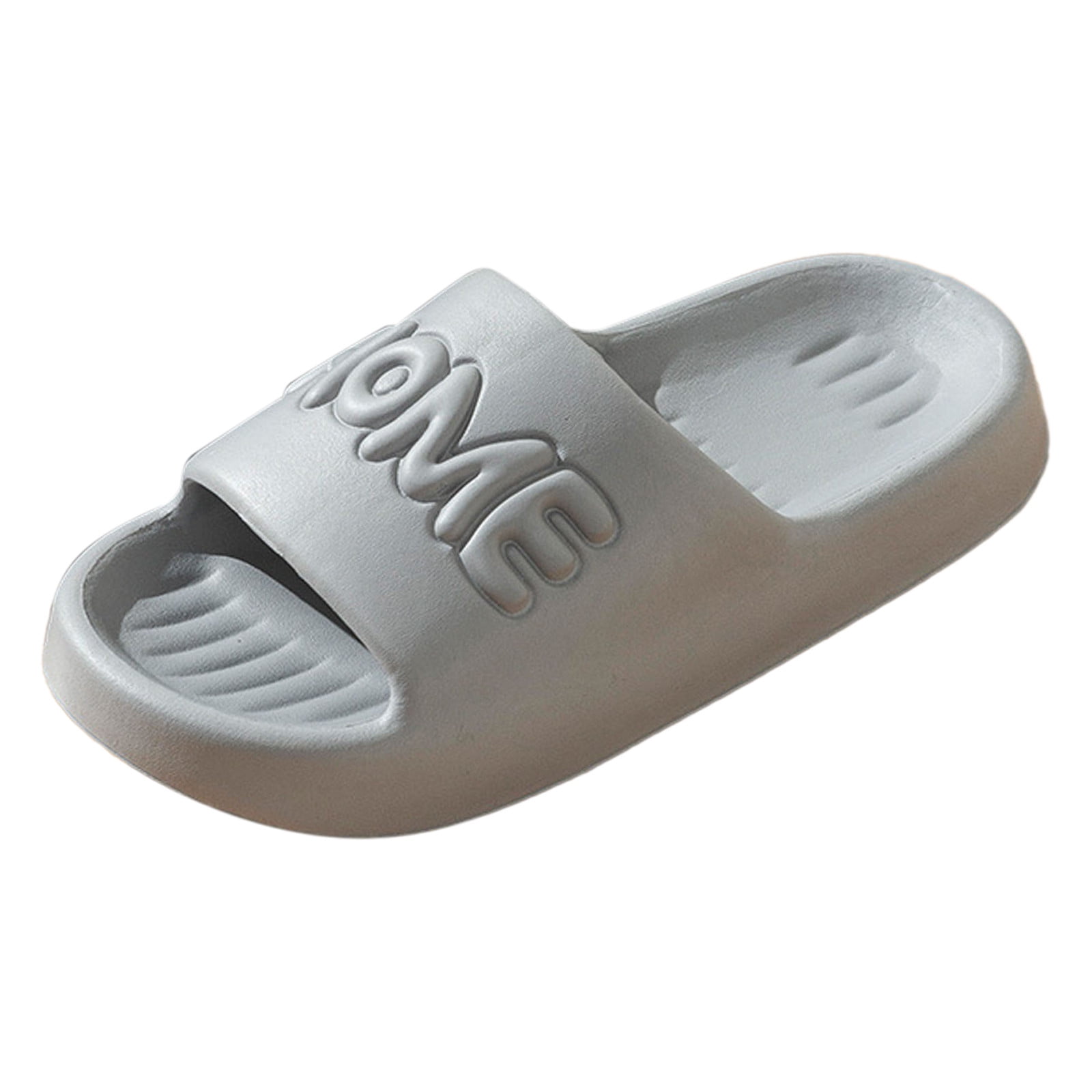 DVKOVI Summer Couple Solid Color Home Slides Men's Non Slip Indoor ...