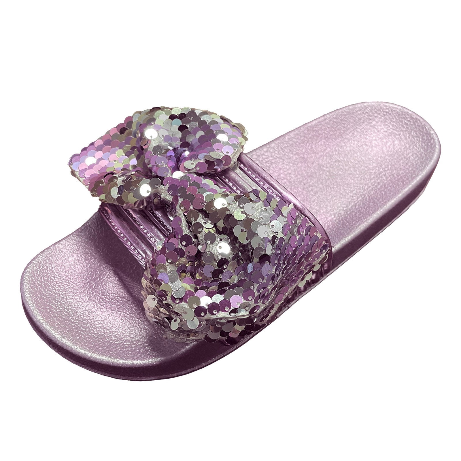 DVKOVI Summer Cute Open Toe Shoes for Women Flat Beach Slippers Slip On ...